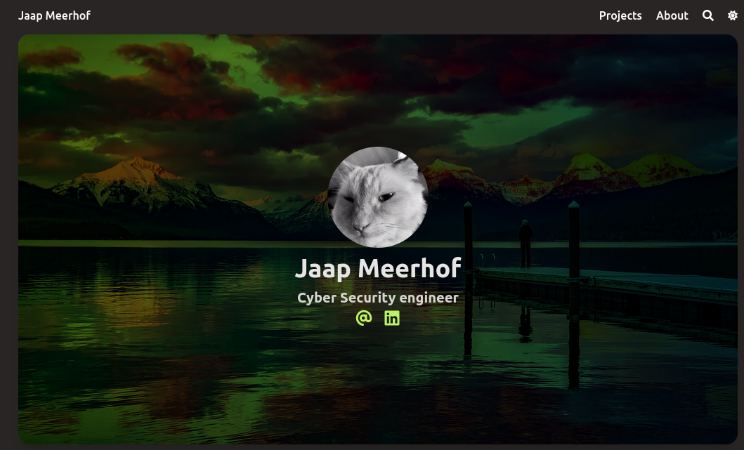 Personal Website · Jaap Meerhof